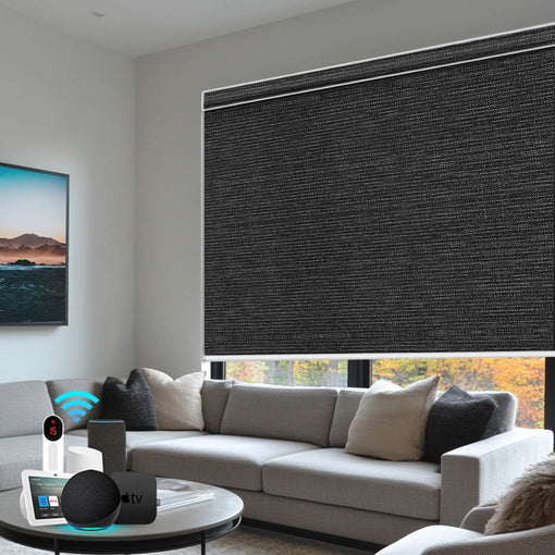 Motorized Blackout Roller Shades | 100% Blackout – Bringnox
